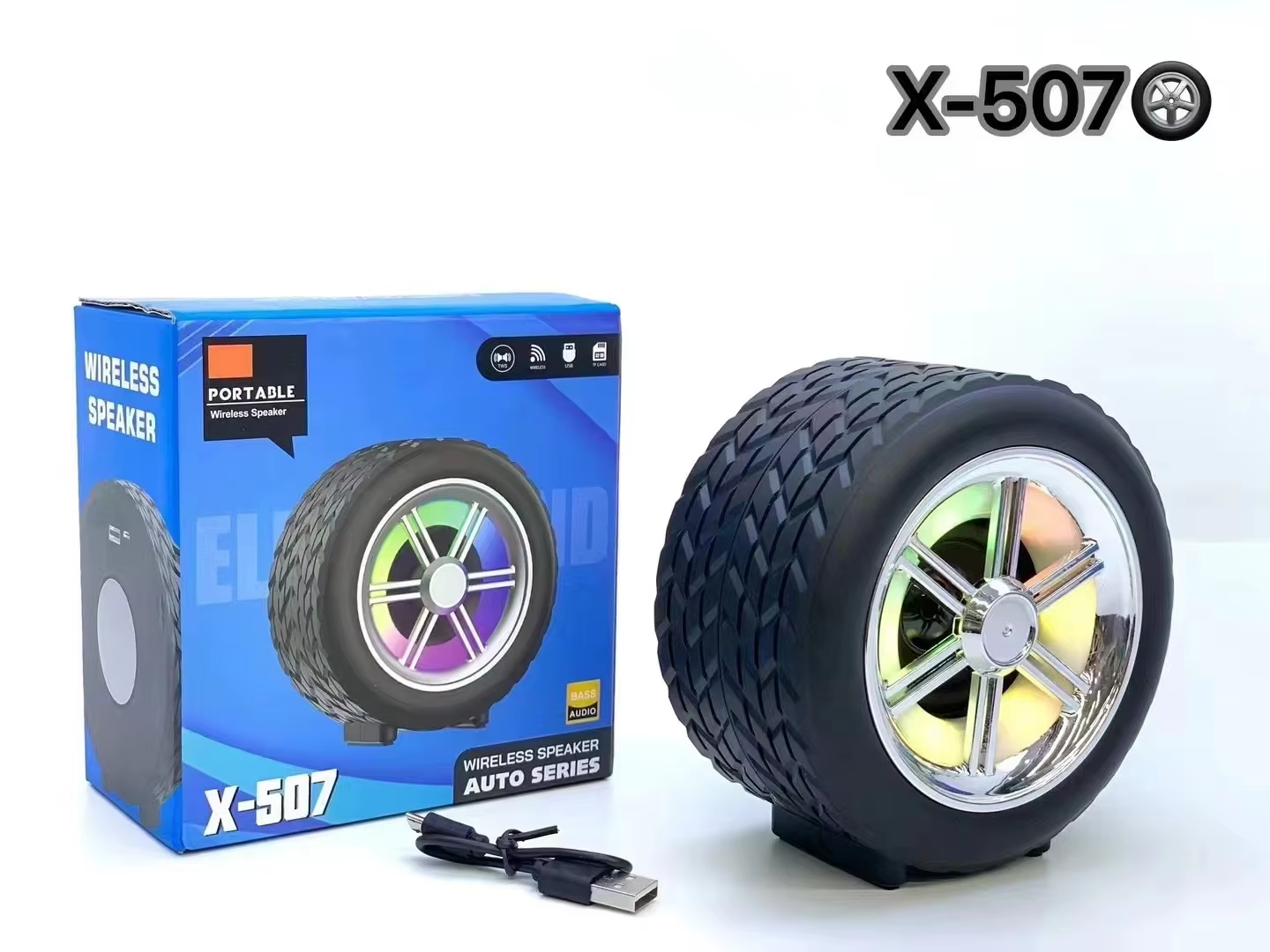 X-507 Wheel Shape Auto Series Bluetooth, USB, SD Card & FM Radio ...