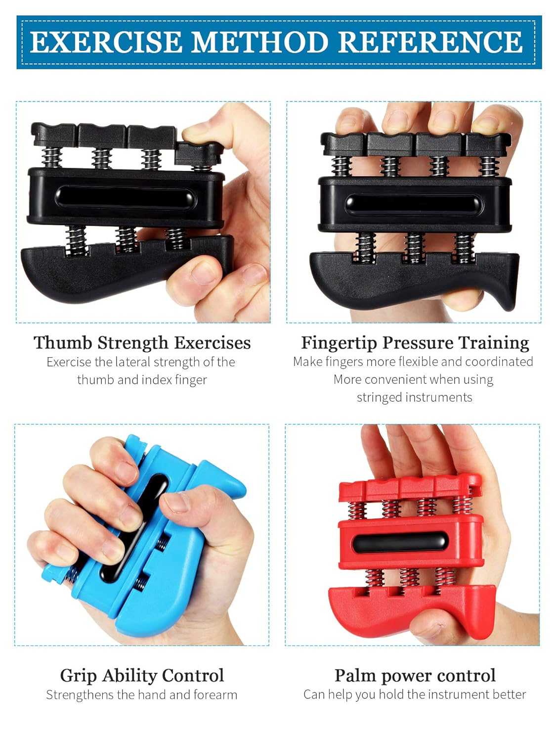 Finger Strengthener - Finger Exerciser for Forearm and Hand ...