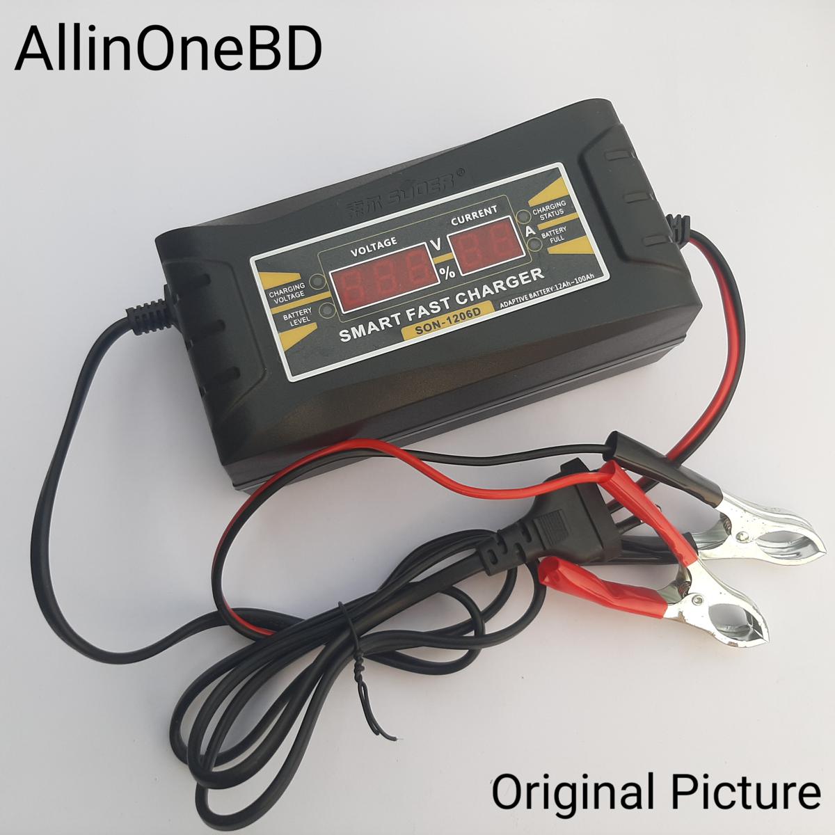 Battery Charger full Auto & digital 12v 6Ah & 10Ah Car Battery Charger ...