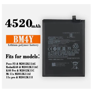 Authentic New 4520mAh BM4Y Xiaomi Poco F3 Redmi K40 Pro K40 Pro ...