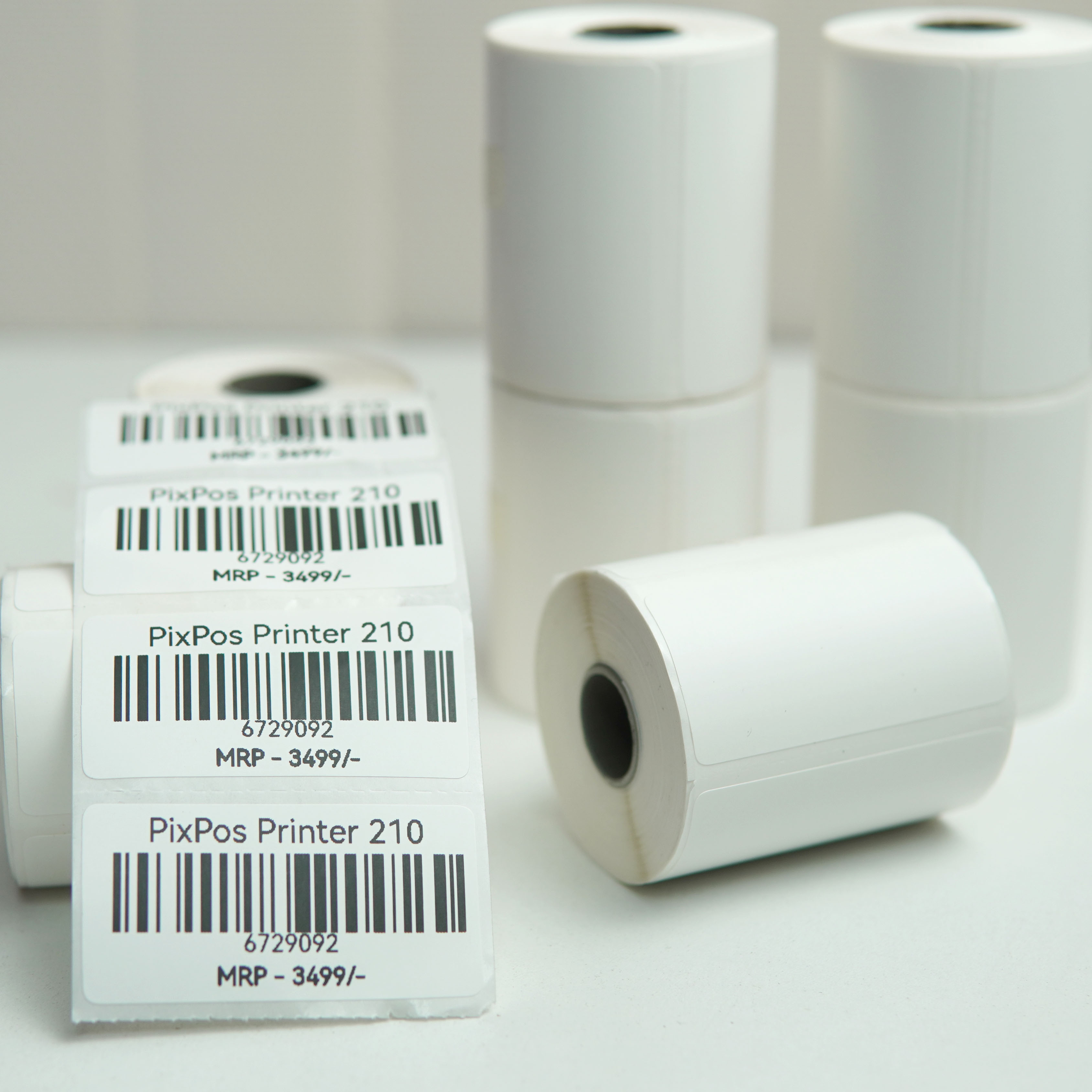 Pix 50mm*25mm Barcode Label Sticker Paper Roll- Thermal Barcode Sticker ...