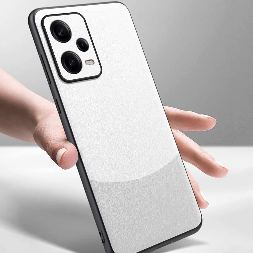For Redmi Note 12 Pro 5G Case 360 Degrees Protection Leather Soft ...