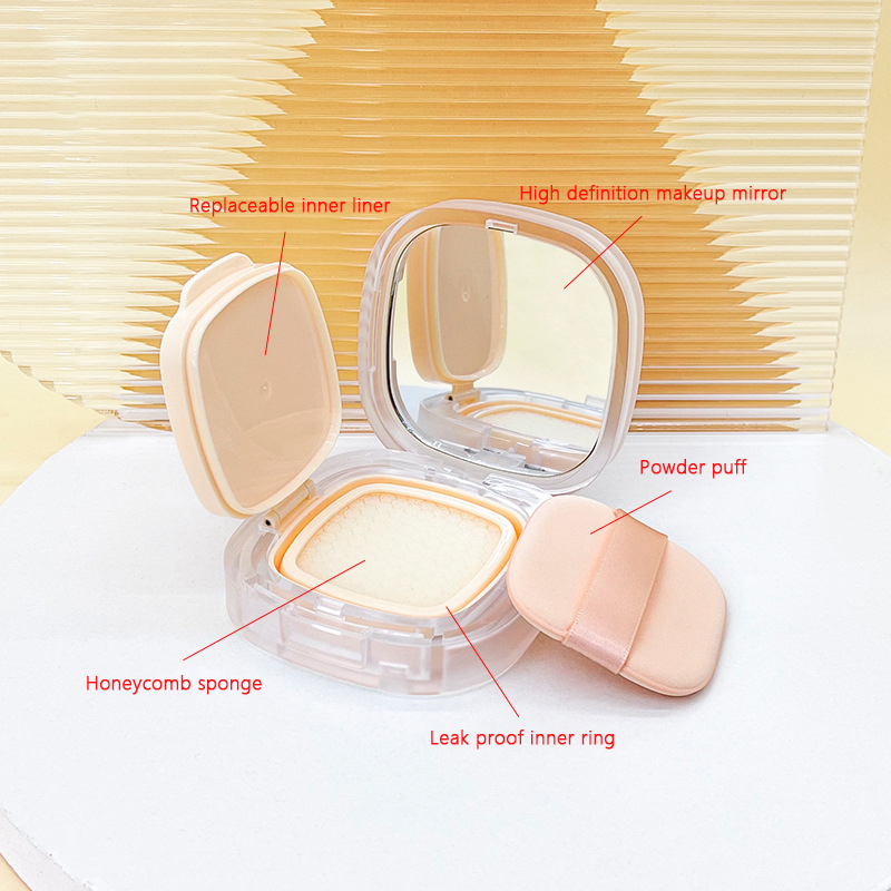 15g Portable Empty Air Cushion Box With Puff Square Cosmetic Container ...