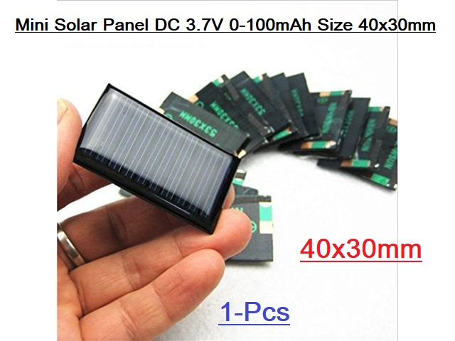 40x30mm Mini Solar Panel 40x30mm DC 3.7V 0.15W 30mA Solar Cells ...