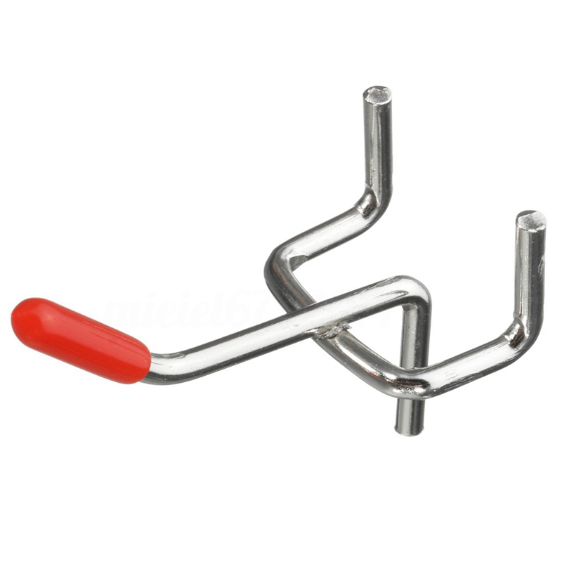 50X Single Pegboard Hooks 50mm Board Slat Wall Retail Display Shop Peg ...