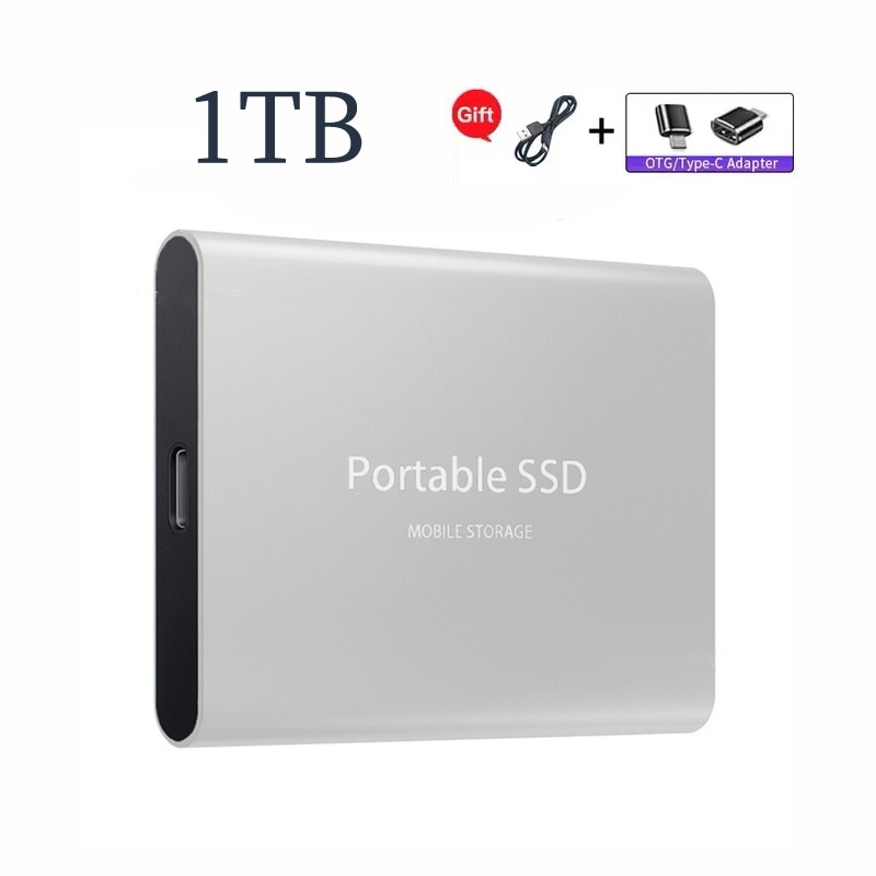 1TB Portable SSD High-speed Mobile Solid State Drive 500GB SSD Hard ...