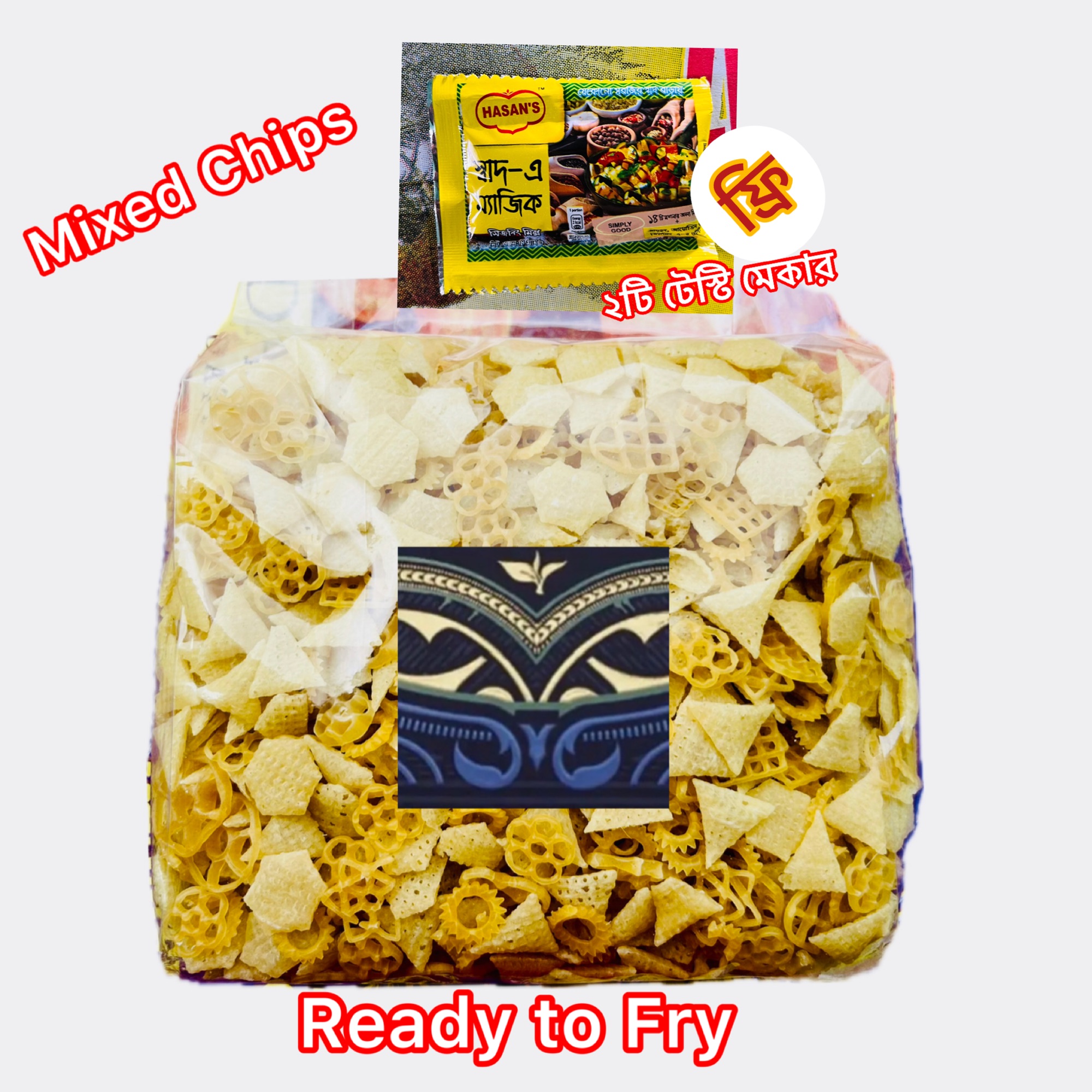 Mixed Chips (Ready To Fry)Testy-1 kg | Daraz.com.bd