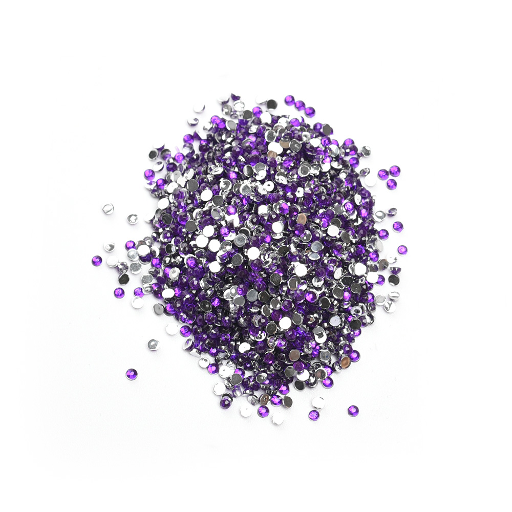 2000Pcs 2mm Multicolor Resin Rhinestones Flatback Crystal Sparkling ...