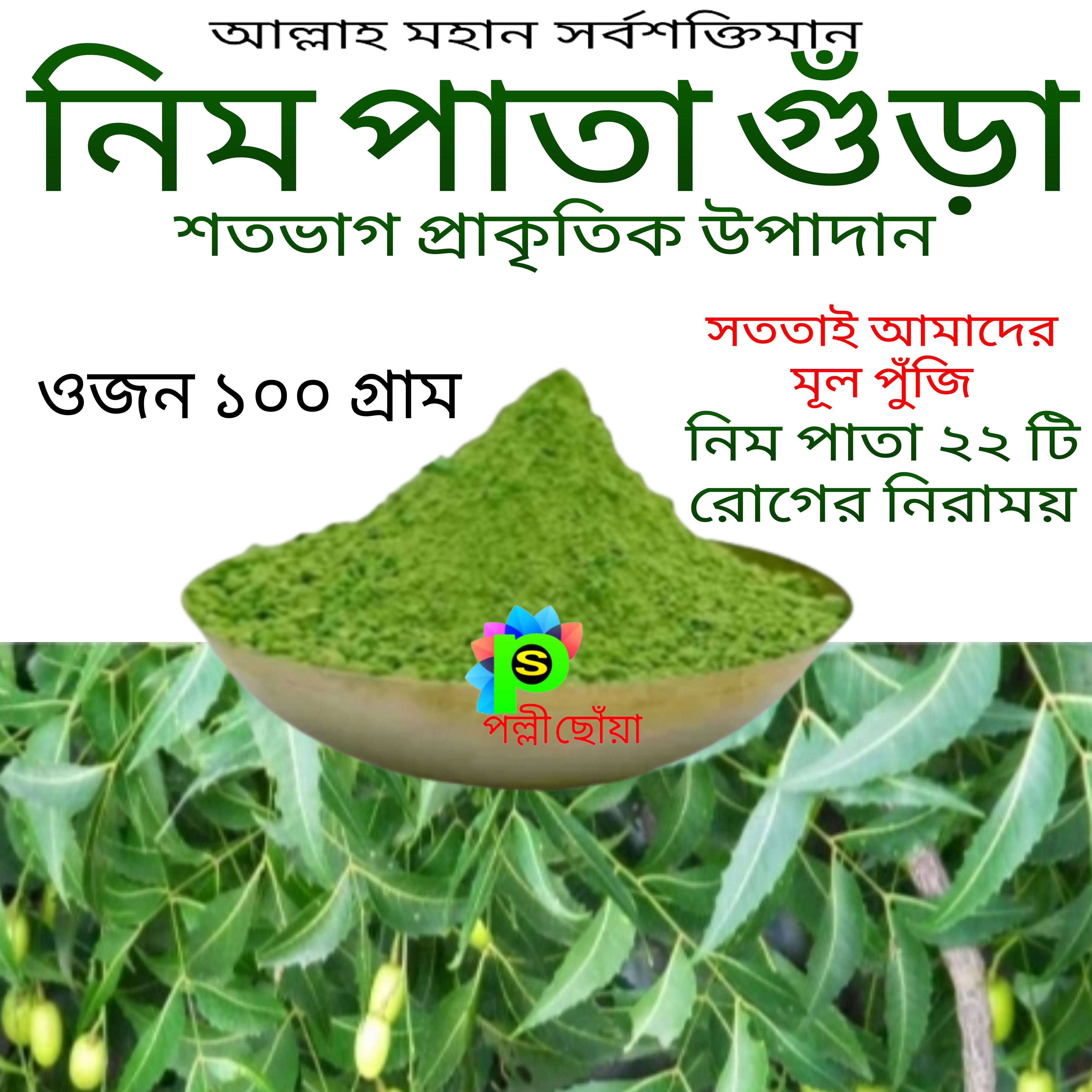 Neem Pata Gura/ Neem leaf powder-100gm | Daraz.com.bd
