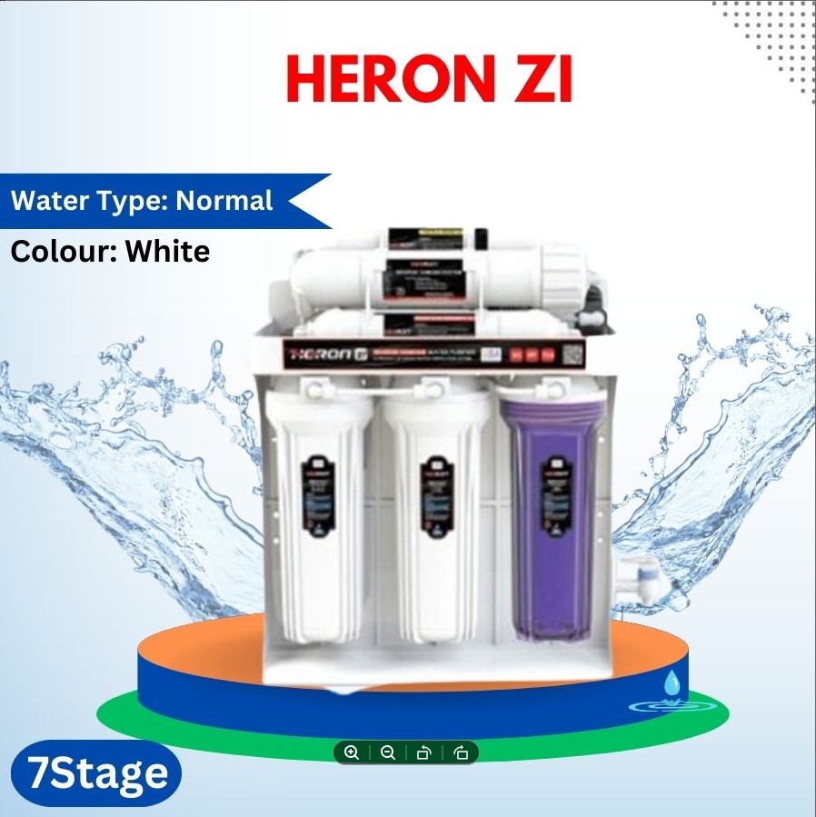 Heron Zi 7 Stage RO (Reverse Osmosis) Water Purifier. Heron Water Filter. USA Technology Water ...