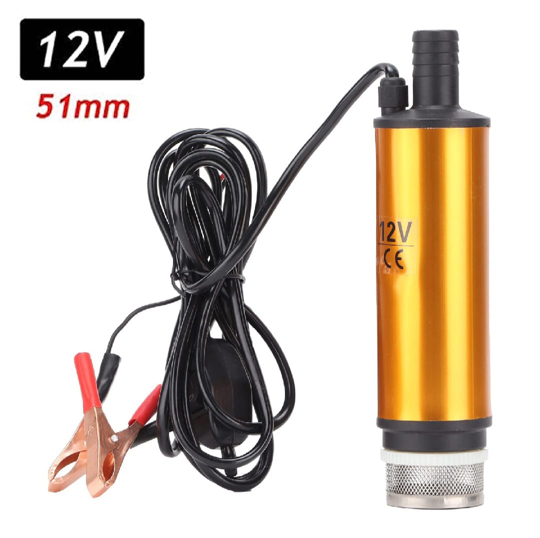 DC 12v 18L/MMini Submersible Pump 38mm dia For Pumps Diesel Oil Water ...