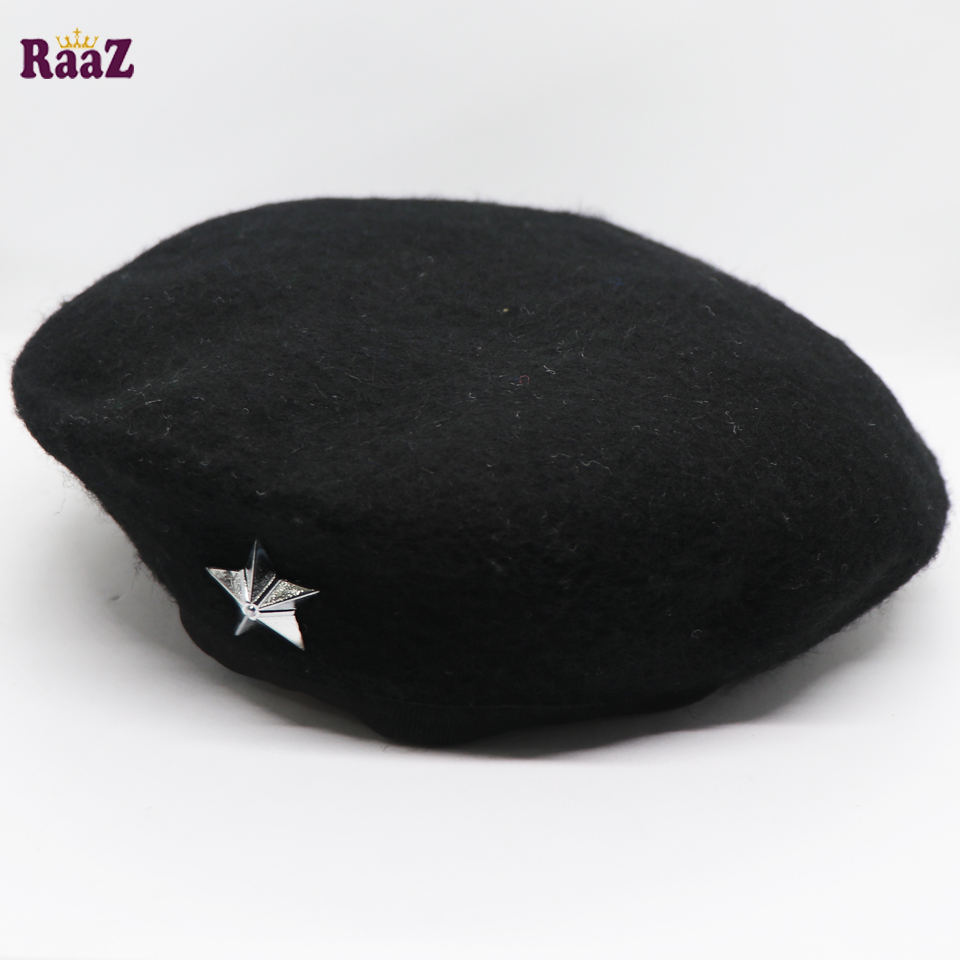 Black Che Guevara Military Metal Star Beret Cap (Free Size) | Daraz.com.bd