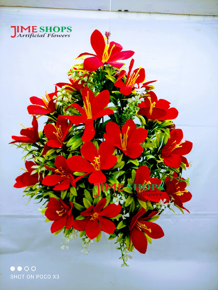 Artificial 18 Beli Val-bet Flower Gallery in Plastic tob 17Inc/43cm ...