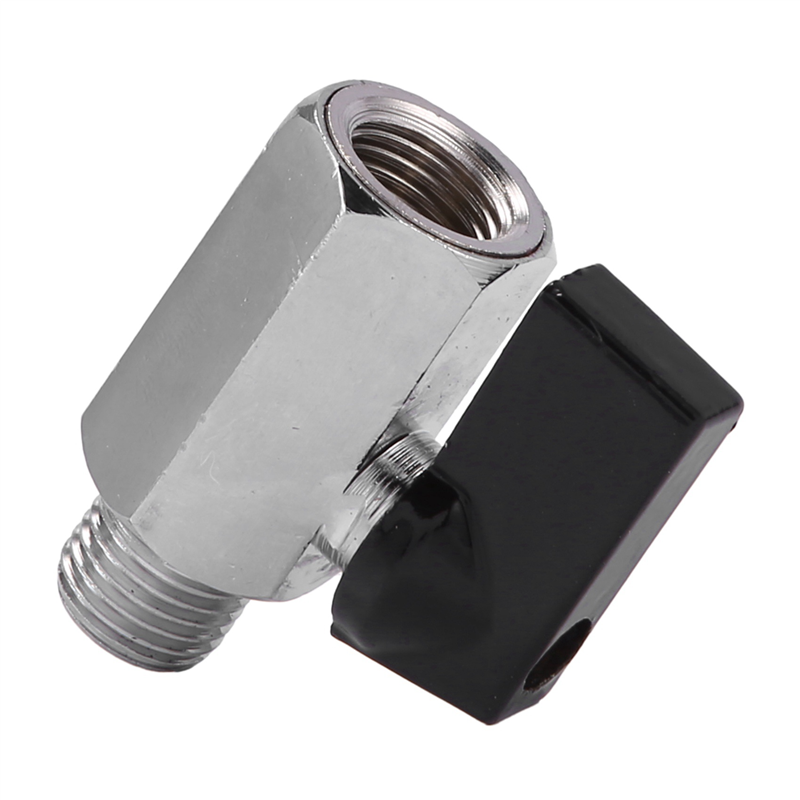 ZOROOM 4X Chrome Brass 1/4Inch Bsp Ball Valve Threads Tap Male to ...