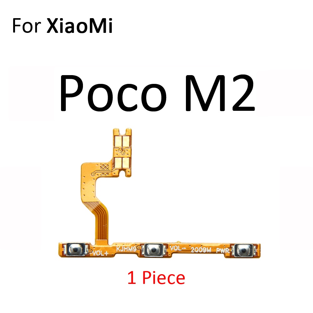Switch Power ON OFF Button Flex Cable Parts For XiaoMi Poco X2 X3 NFC ...