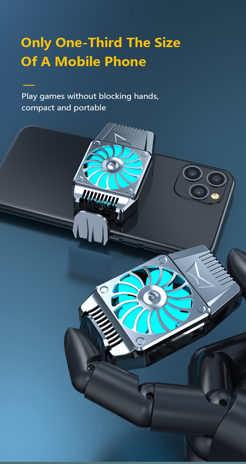 Portable Cooling Fan Mobile Phone Cooler For IPhone/Samsung/Xiaomi ...