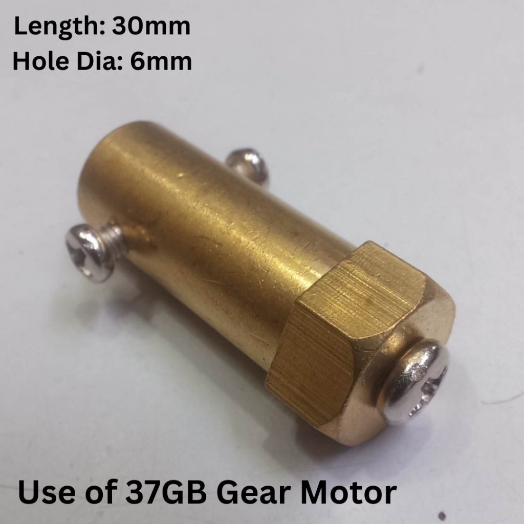 30mm Length COOPER Hex Motor Shaft Coupling 6mm Brass Hex Coupler 30mm ...