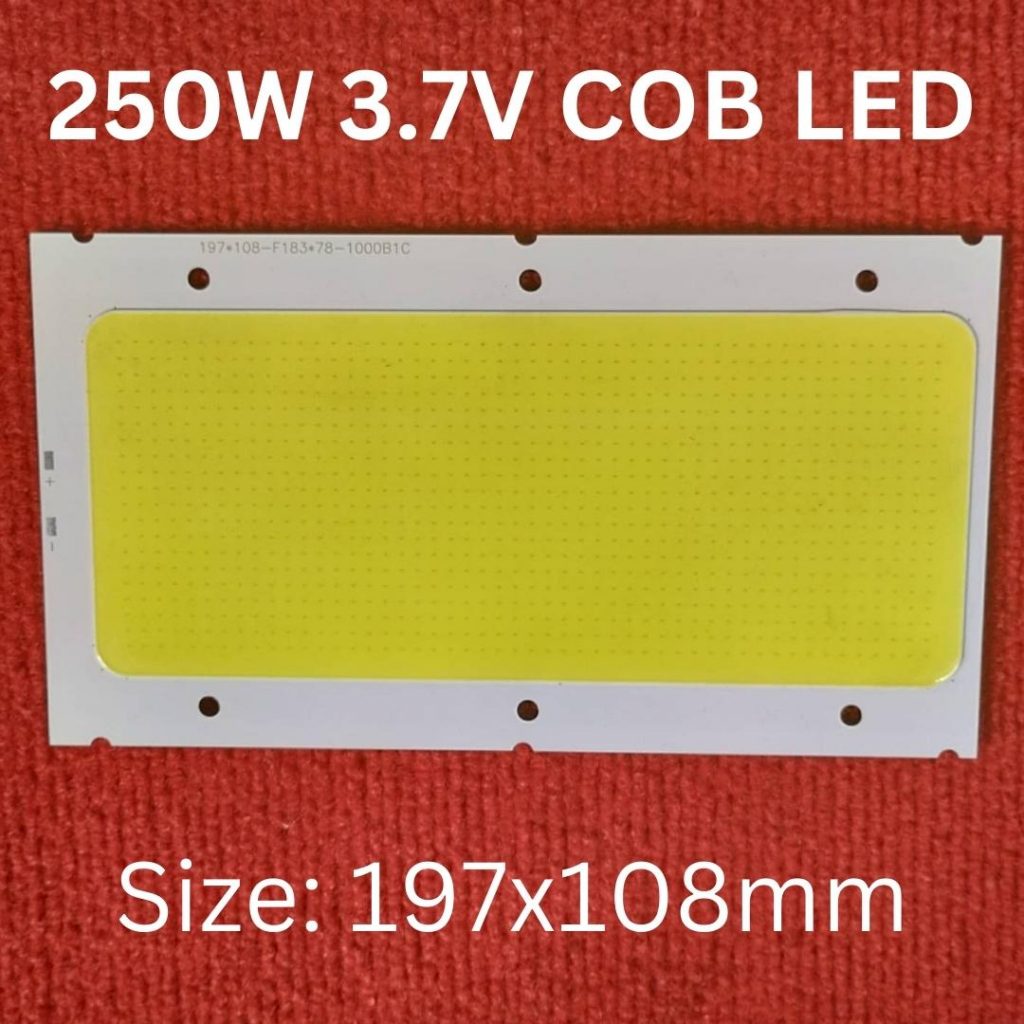 250W COB WHITE Color 250W 3.7V Size 197x108mm COB SMD LED Light Chip White COB LED Light 3.7V ...