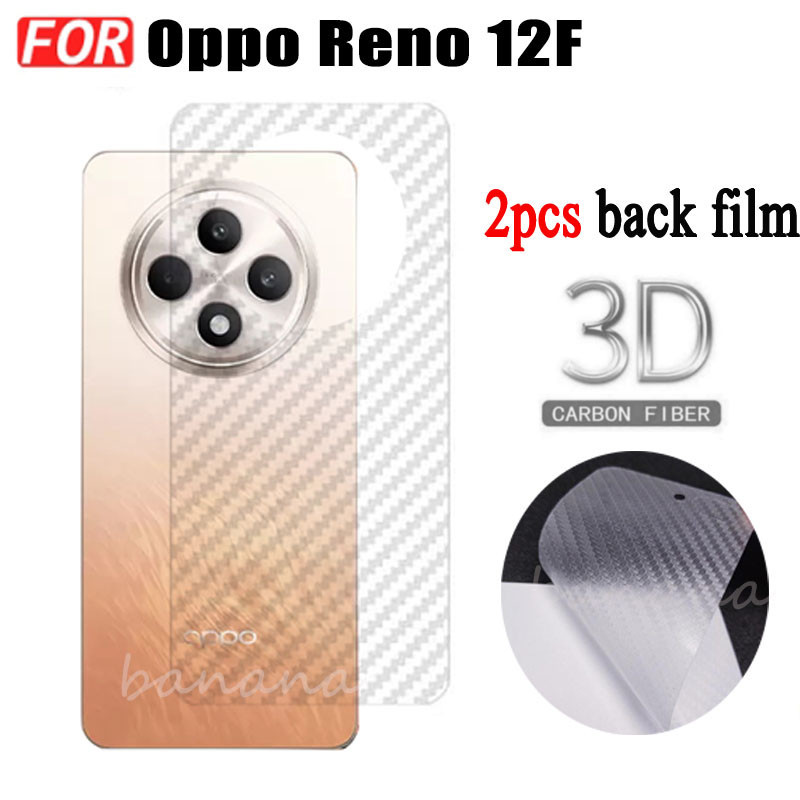 3 IN 1 OPPO Reno 12F Tempered Glass Film For Reno 12 F Reno 11F Full ...