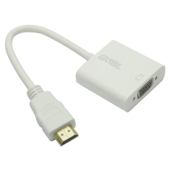 HDMI To VGA Converter - White | Daraz.com.bd