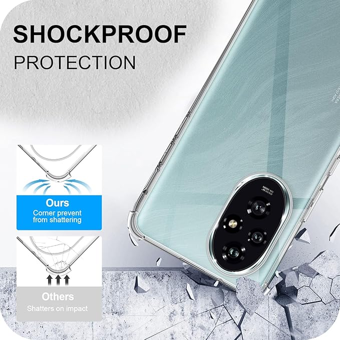 Huawei Honor 200 Flexible Clear Transparent Soft Tpu Back Case Cover ...