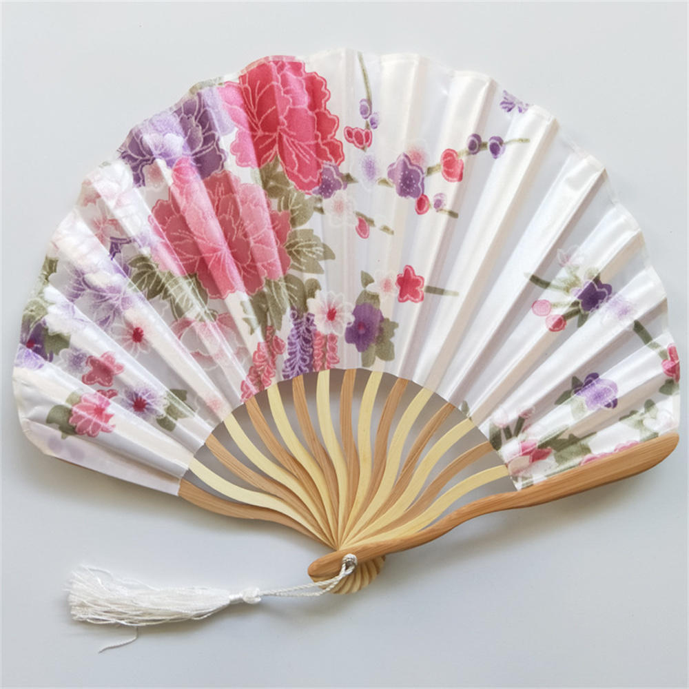 Chinese Style Hand Held Fans Personalized Pattern Silk Bamboo Folding ...