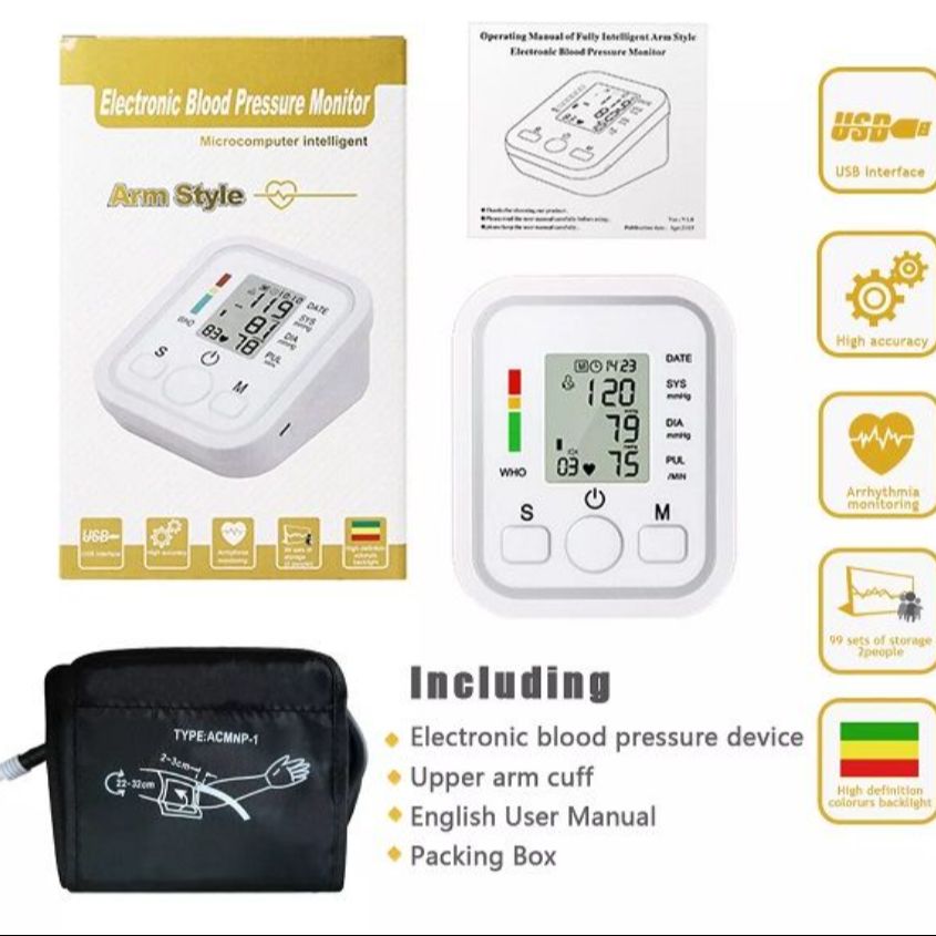 Digital Blood Pressure Machine – BP Machine with voice