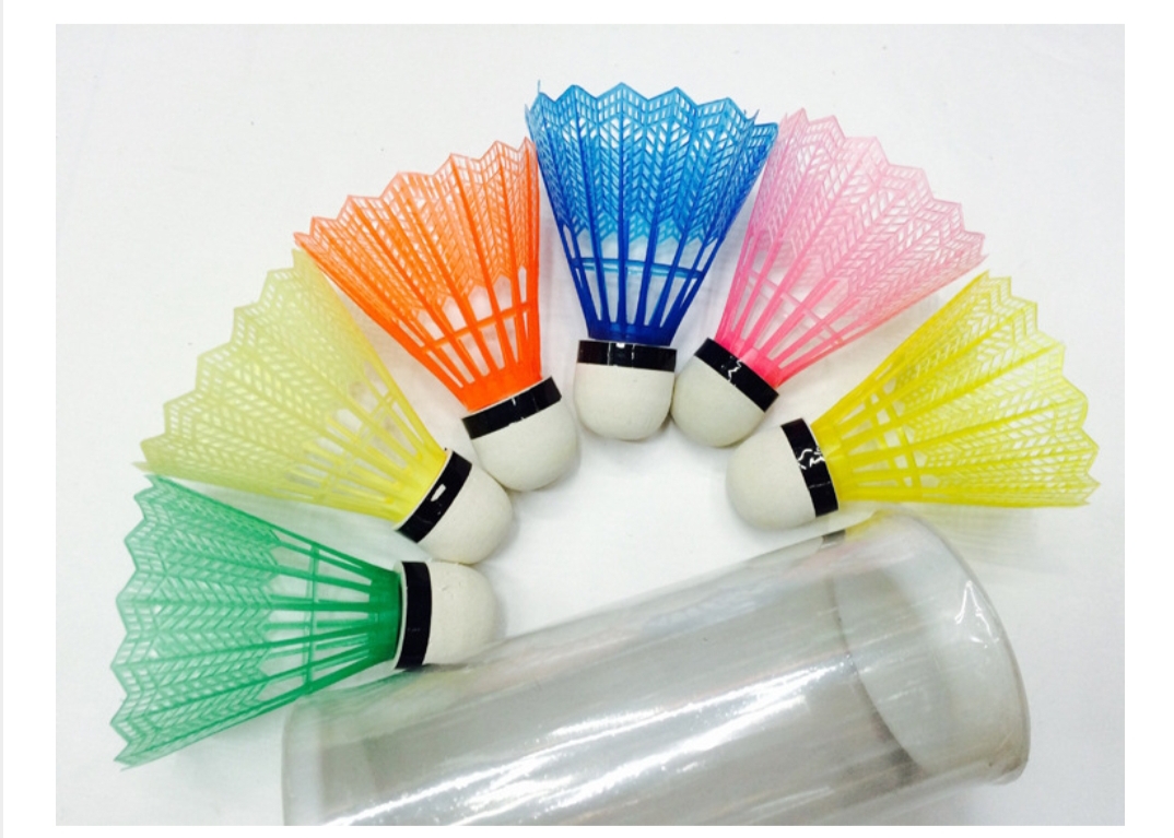 A New feature 6 pcs set Nylon badminton -resistant plastic badminton ...