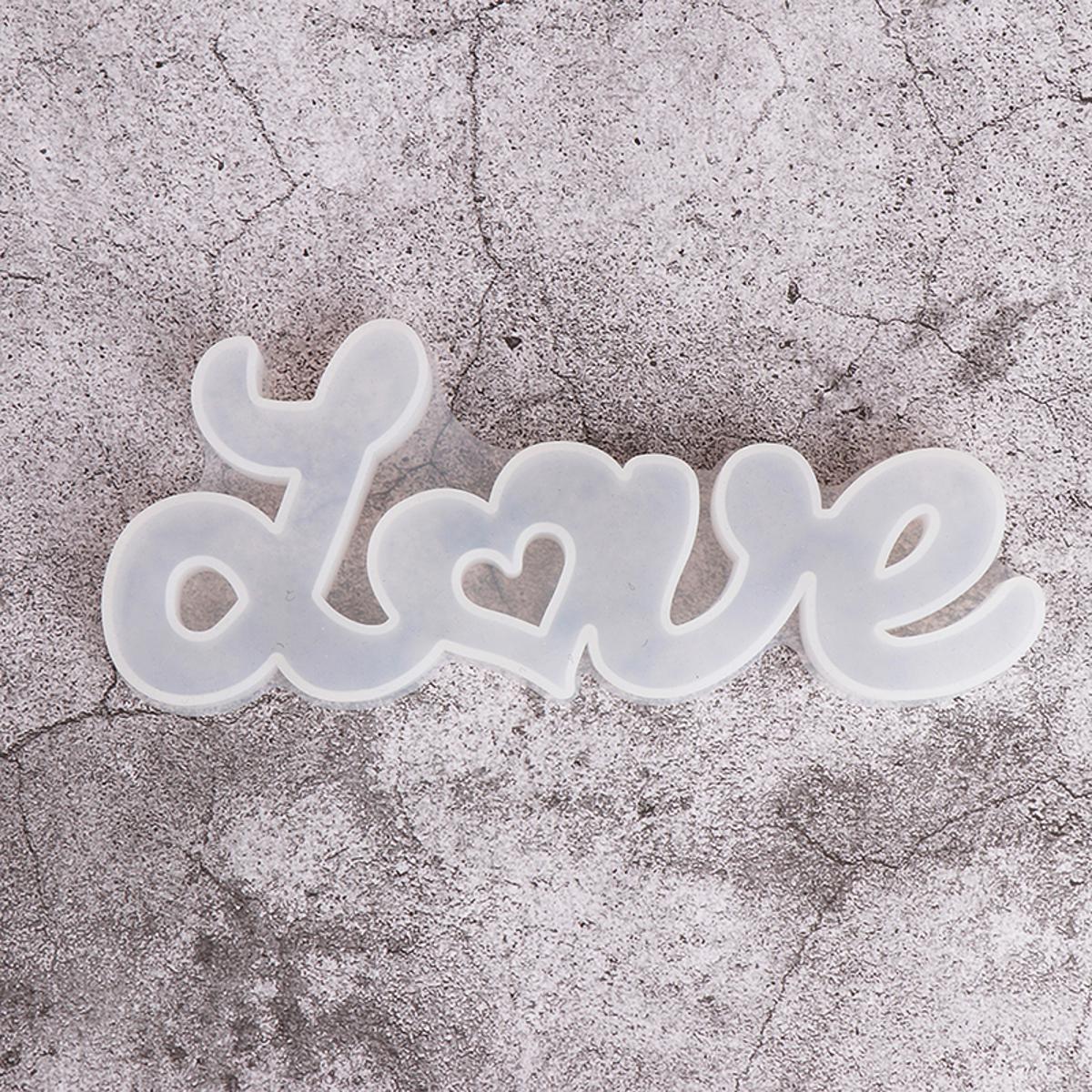 【Toy life hall】DIY Crystal Epoxy Resin Mold Day Mom Love Word Mold ...