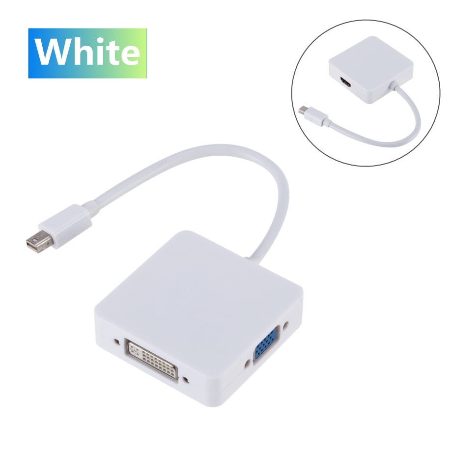 3 in 1 Mini DP DisplayPort to HDMI VGA DVI Adapter Mini DP Cable ...
