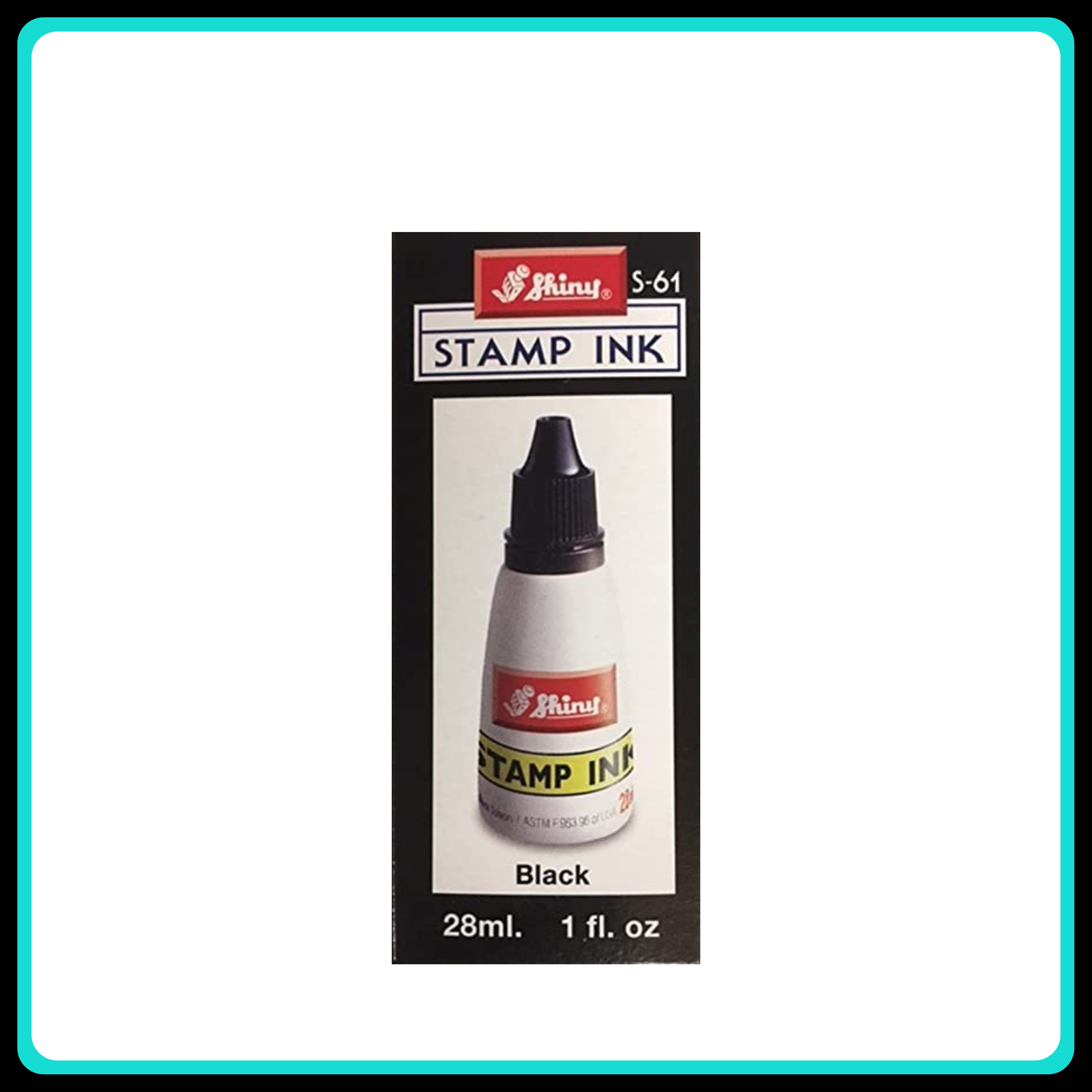 Stamp Pad ink shiny 28ml (Black / Red / Violet / Blue) 1pcs | Daraz.com.bd