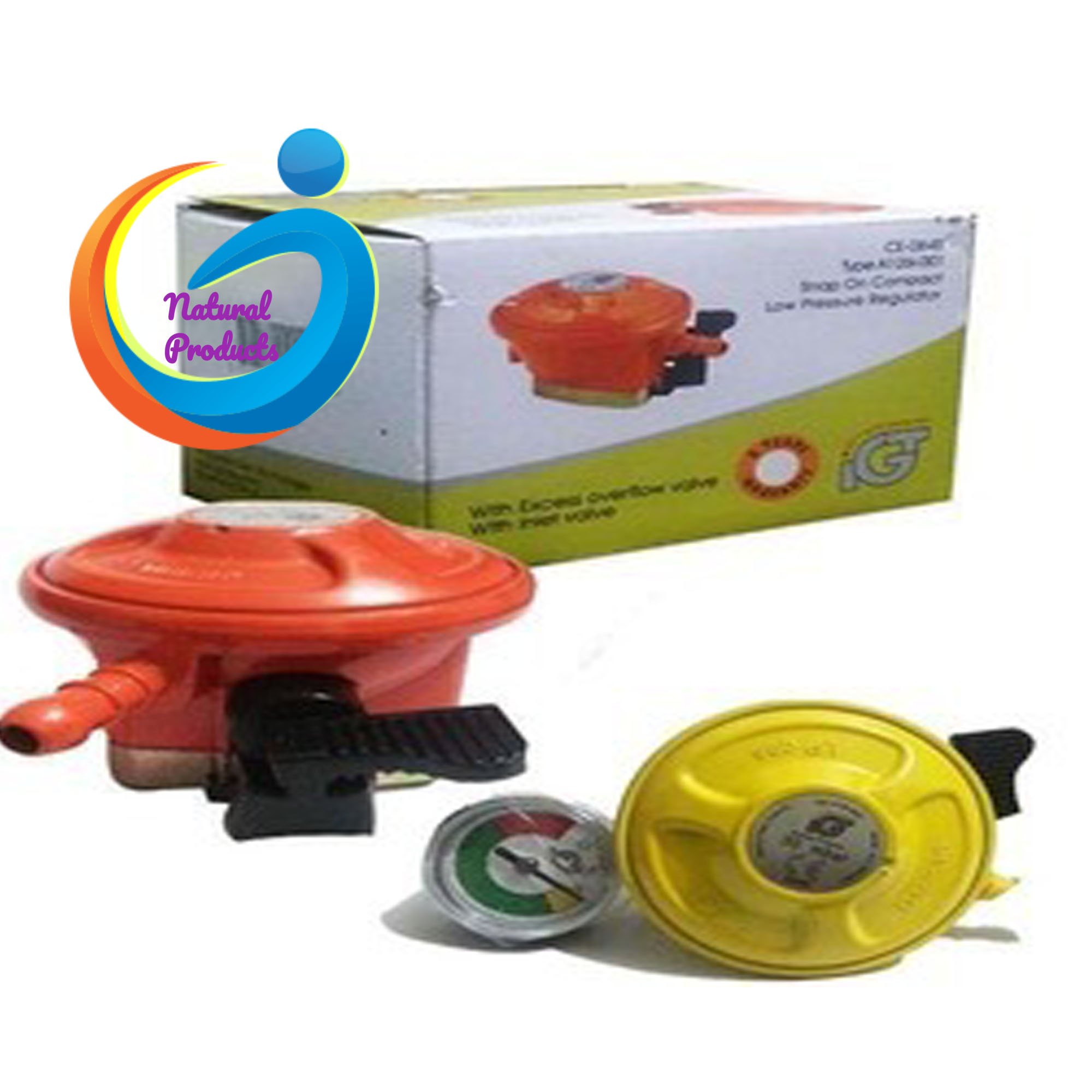 Original High safety device LPG Regulator 22MM with metre-1 pis | Daraz ...