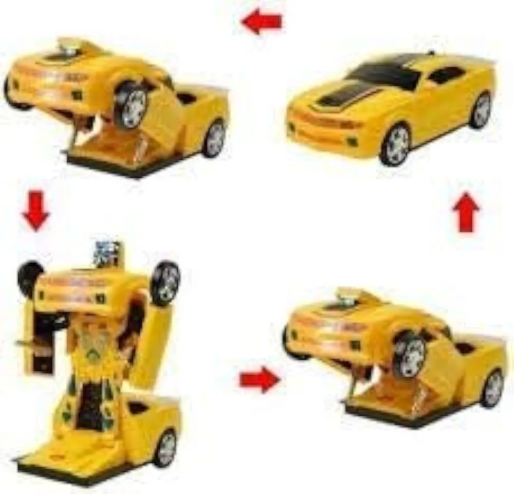 Car To Robot Converting Toys With Light And Sound For Children Indoor ...