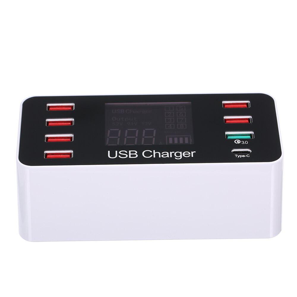 【VisioN Shop】Fast 8 Charging Ports USB QC3.0 Port 40W Charging Station ...