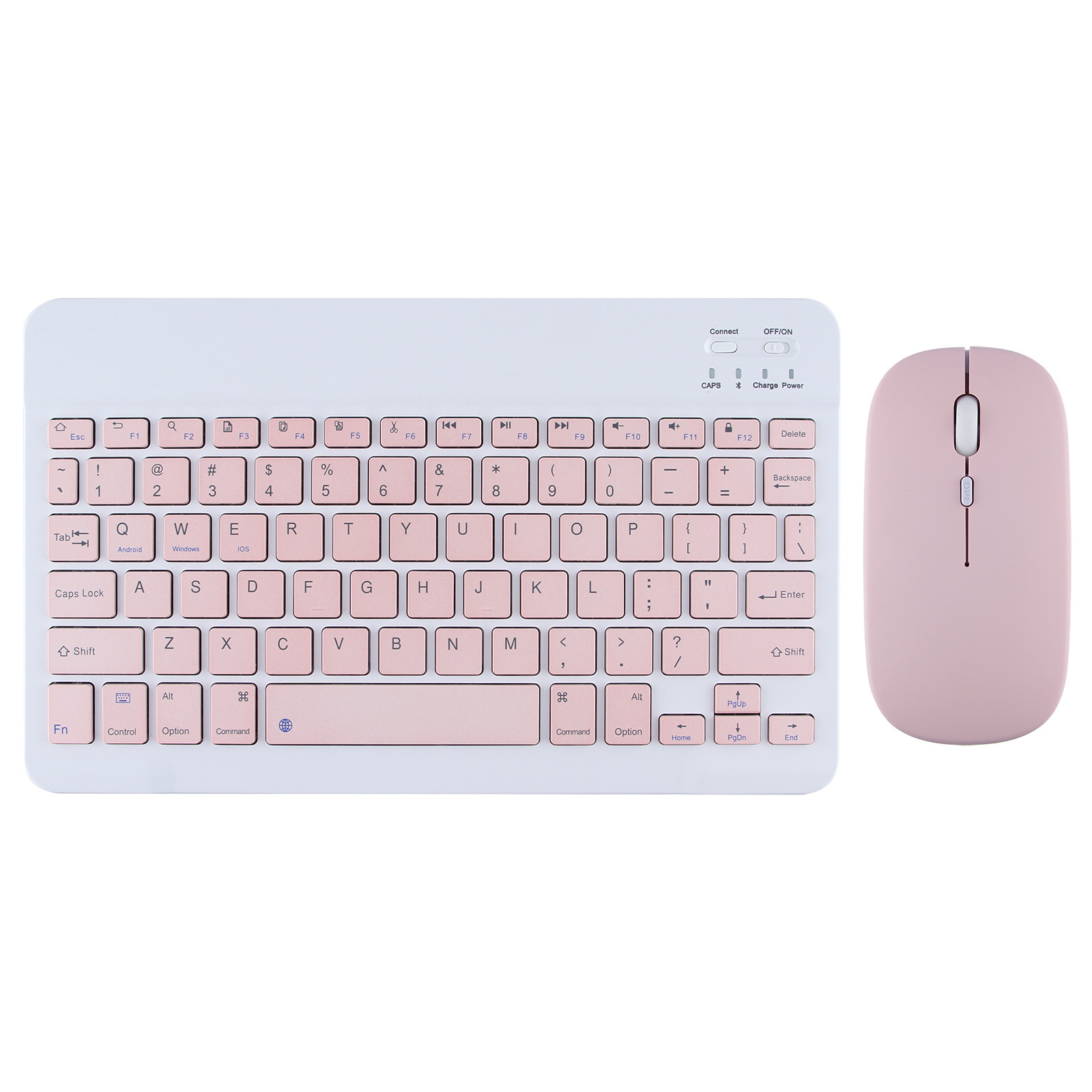 HXSJ BT Keyboard Mouse Russian French Hebrew Spanish Korean For Android ...