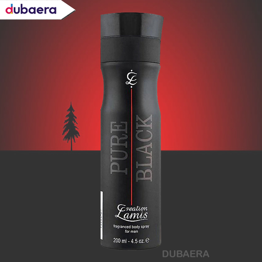 Pure BLack Body Spray for Male - 200 ml | Daraz.com.bd