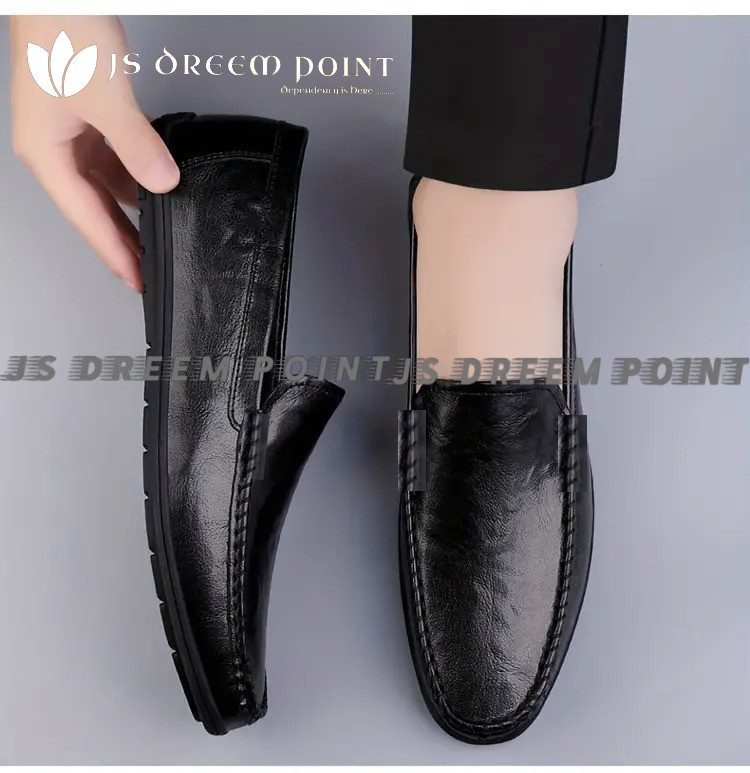 New High Quality JS Leather JS-112345 Slip Moccasins Loafers Casual ...