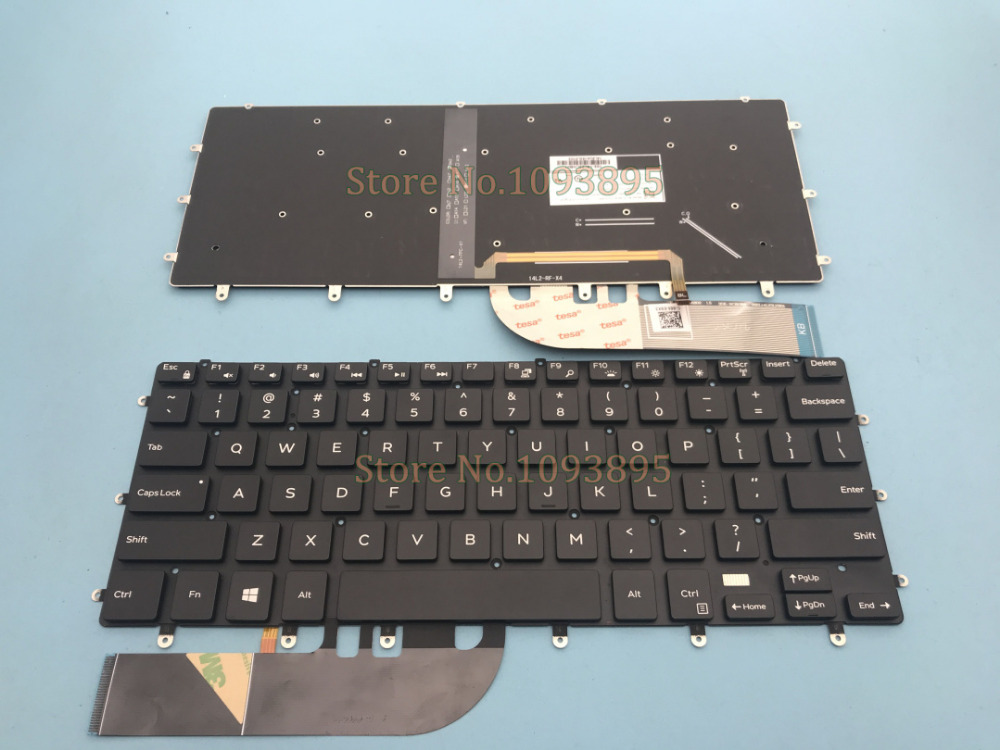 NEW For DELL XPS 15 7590 9550 9560 9570 Laptop English Keyboard Backlit ...