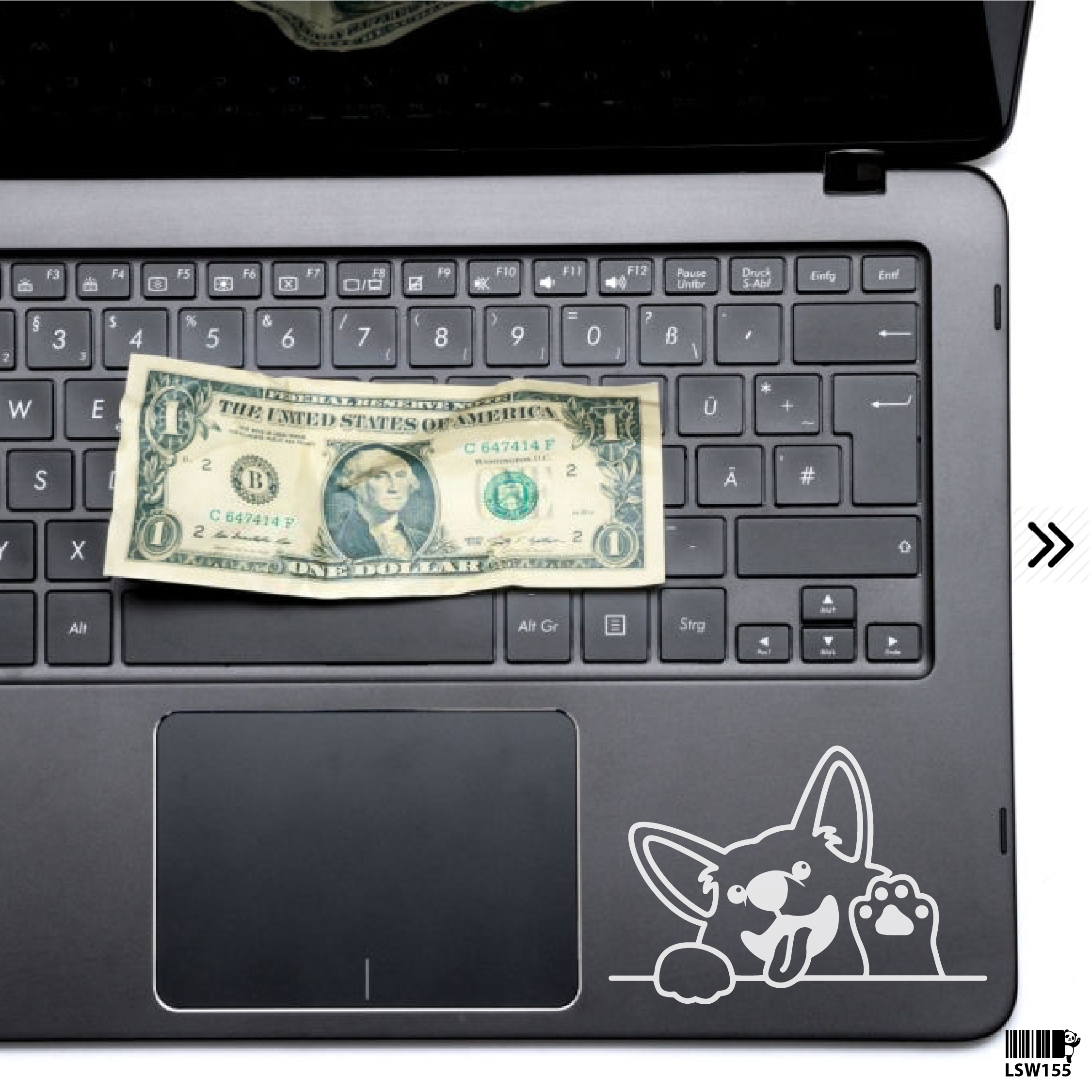 Baby Husky Waving Laptop Skin For Any Kind of Laptop Waterproof ...