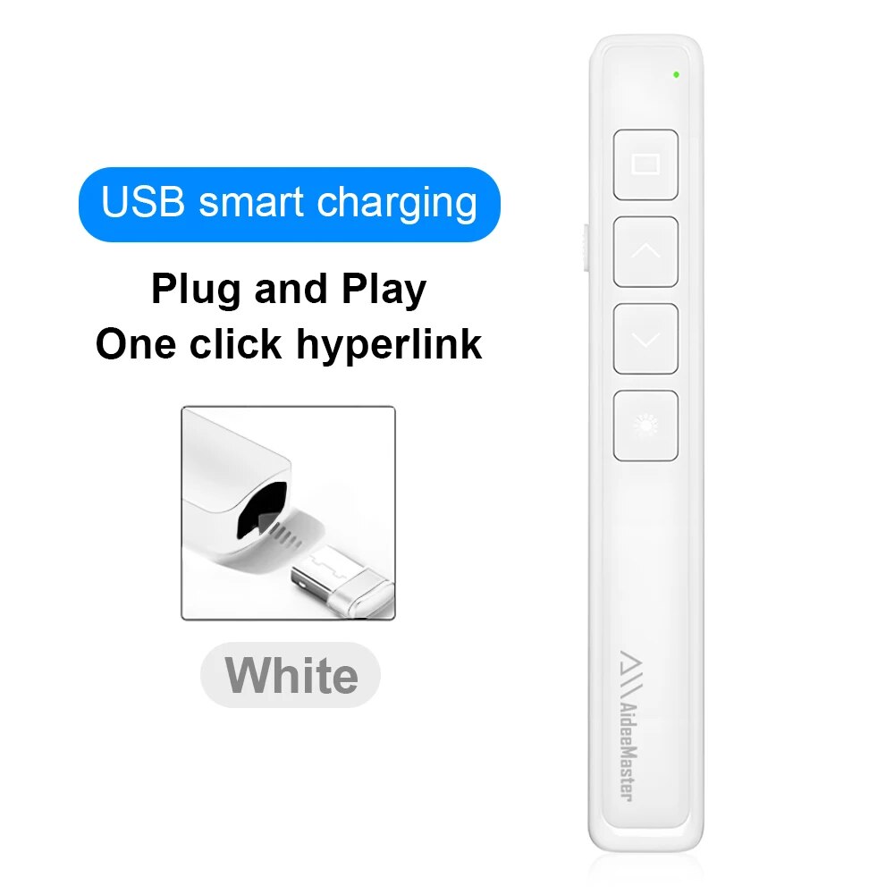 RF2.4GHz Wireless Presentation Clicker Powerpoint Pen USB Remote ...