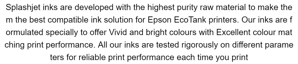 Epson 774 Ink | Splashjet Compatible Refill 774 Ink for Epson M200 ...