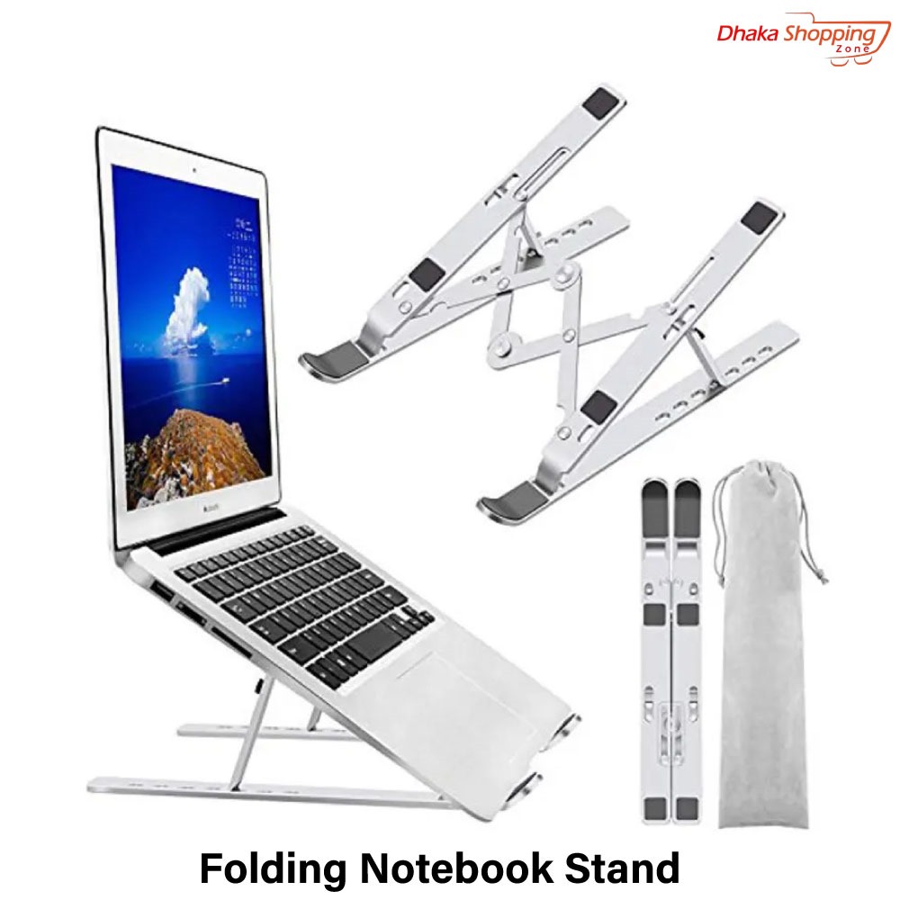 Aluminum Alloy Adjustable Portable Folding Notebook Stand Foldable ...