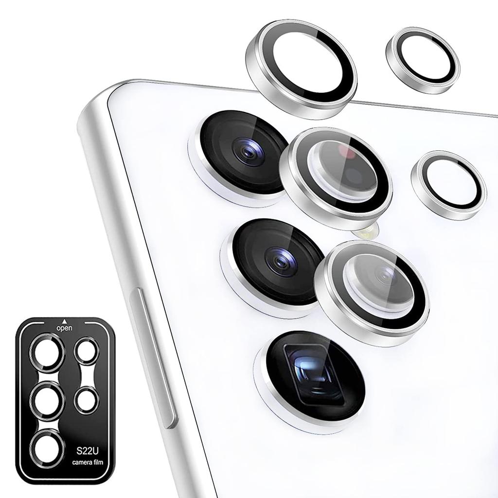5PCS Camera Lens Protector Aluminum with Tempered Glass For Samsung ...