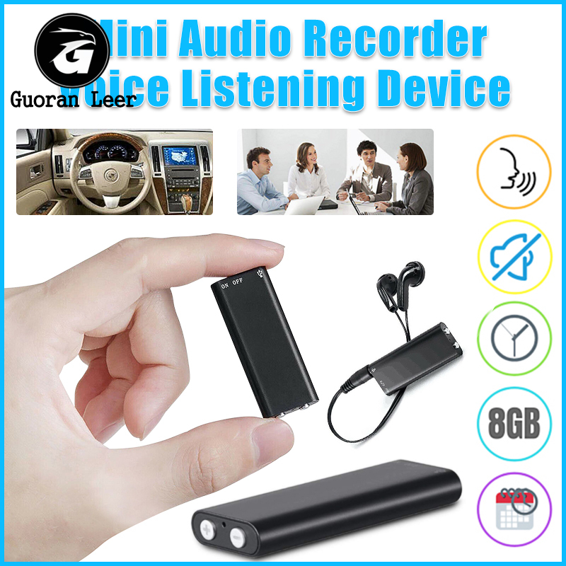 Mini Audio Recorder Voice Listening Device 96 Hours 8GB Bug | Daraz.com.bd