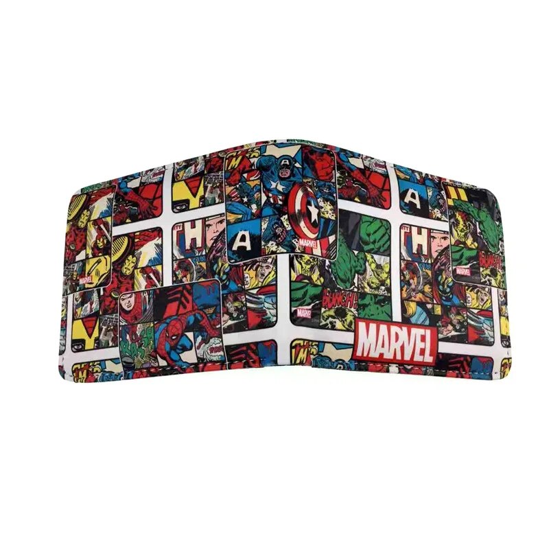 Marvel Wallet Spiderman Super Heroes Anime Men's Wallet Clutch Bag PU ...