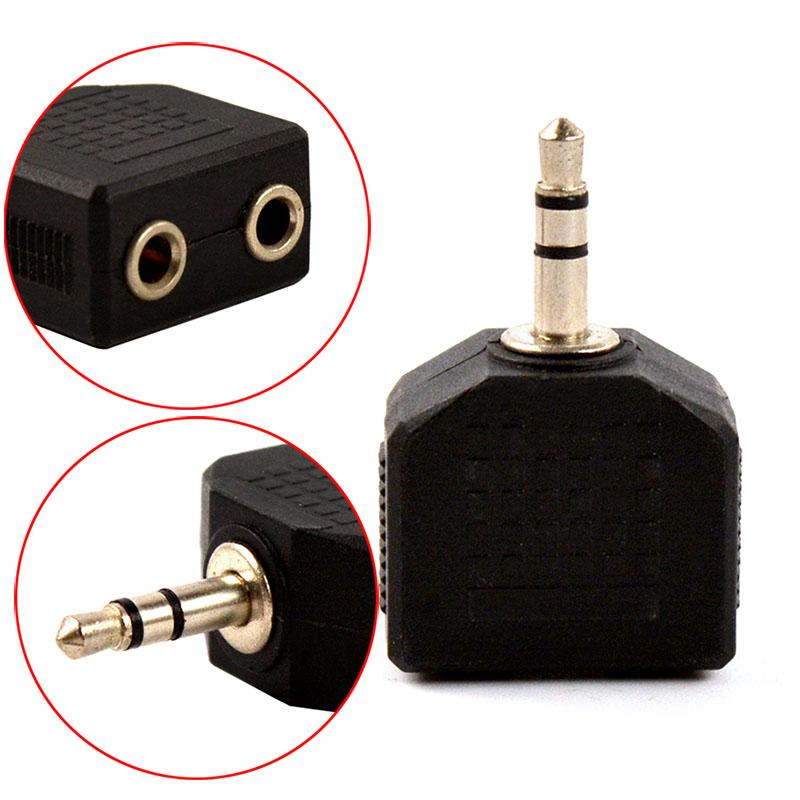 3.5mm 1 to 2 mobile phone music earphone headphone headset audio ...