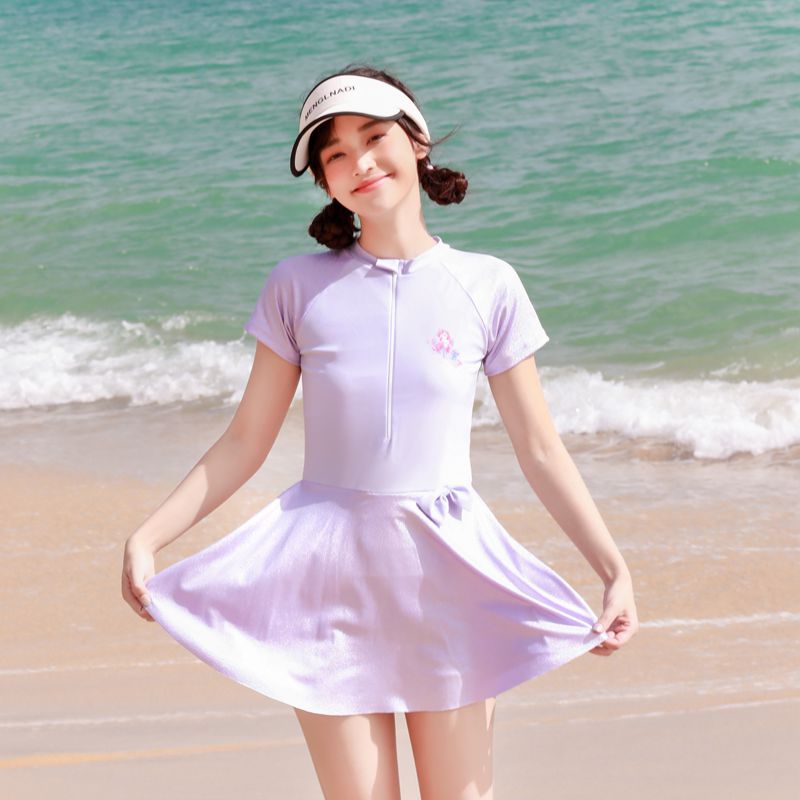 New children's swimsuit for girls one-piece sunscreen quick-drying ...