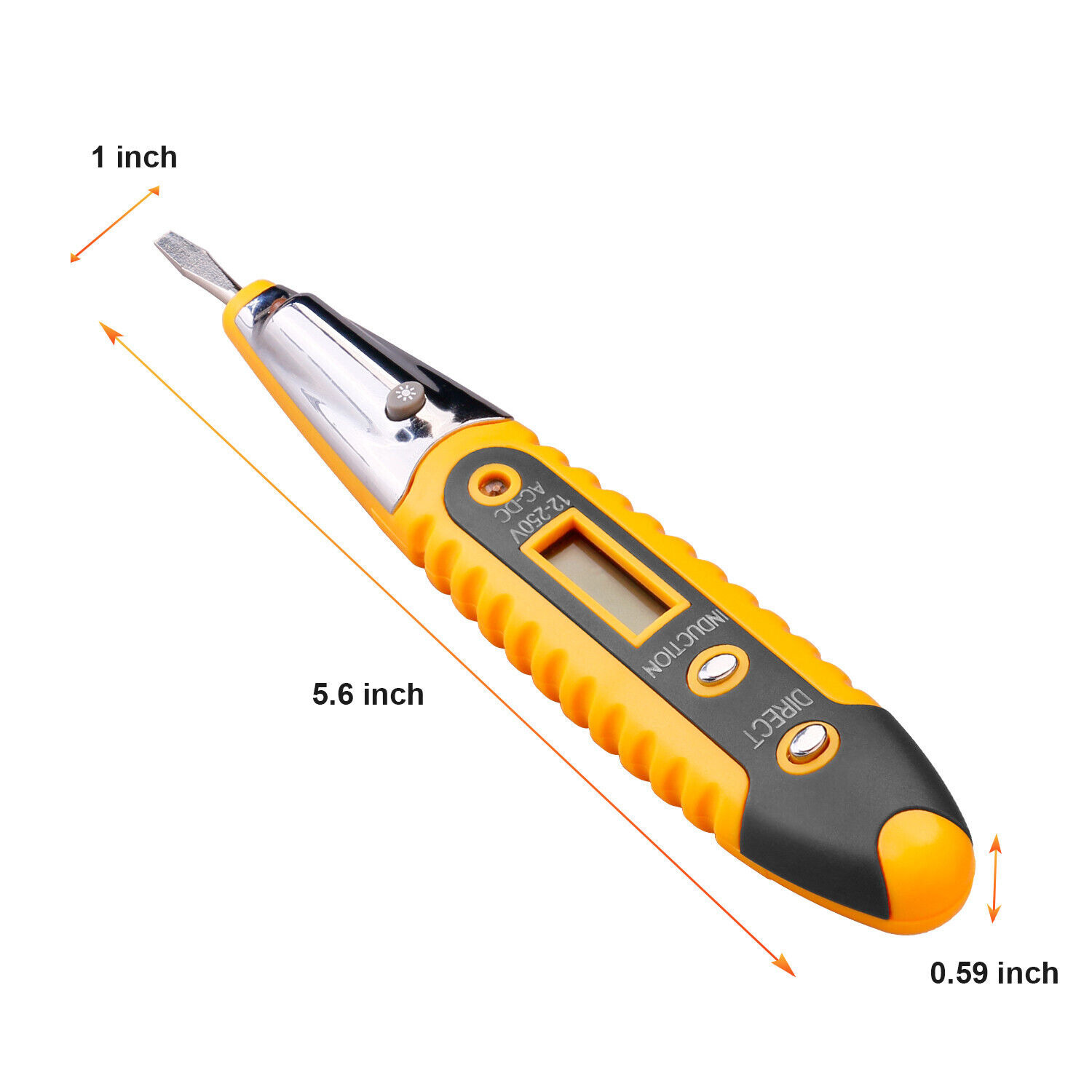 Voltage Tester Digital AC DC 12-220V Non-Contact Voltage Detector ...