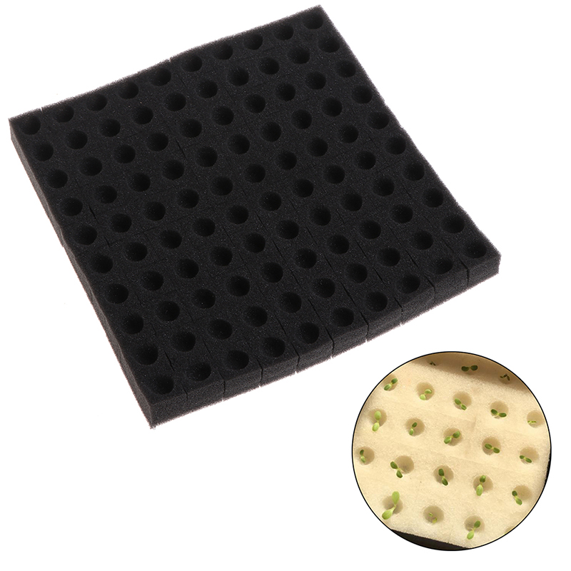 100 Pcs Soilless Hydroponic Vegetables Nursery Sponge Culture Water ...
