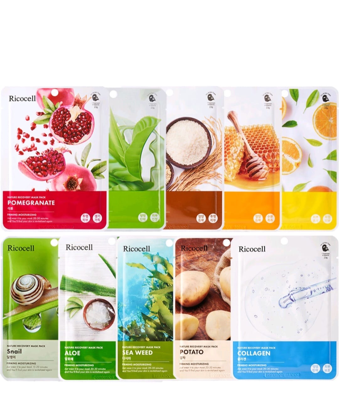 KOREAN RICOCELL NATURE RECOVERY MASK PACK | Daraz.com.bd